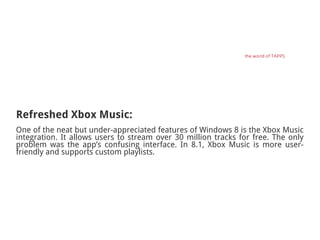 Windows 8.1 Tweaks & New Add-Ons | PDF | Operating Systems | Computer Software and Applications
