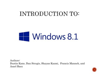 Windows 8.1 Guide | PPT