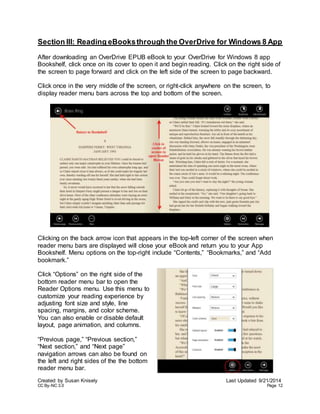 OverDrive for Windows 8.1 and RT Handout with Hands-On Exercises | PDF
