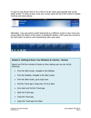 OverDrive for Windows 8.1 and RT Handout with Hands-On Exercises | PDF