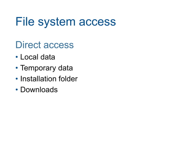 All about data persistence in Windows 8 | PPT