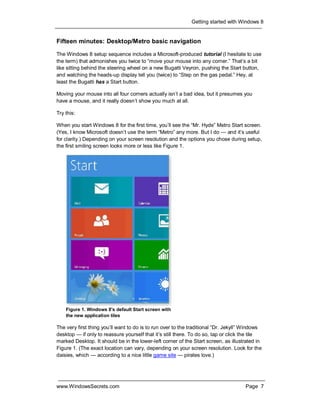 Windows 8 Guide Volume 1 | PDF