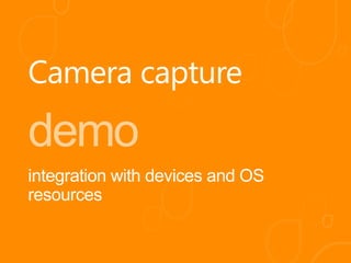Windows 8 Metro Camera