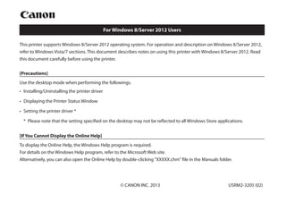 Windows 8 notice | PDF