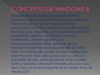 Windows 8 power point | PPTX