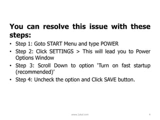 Windows 8 problems and solutions | PPT