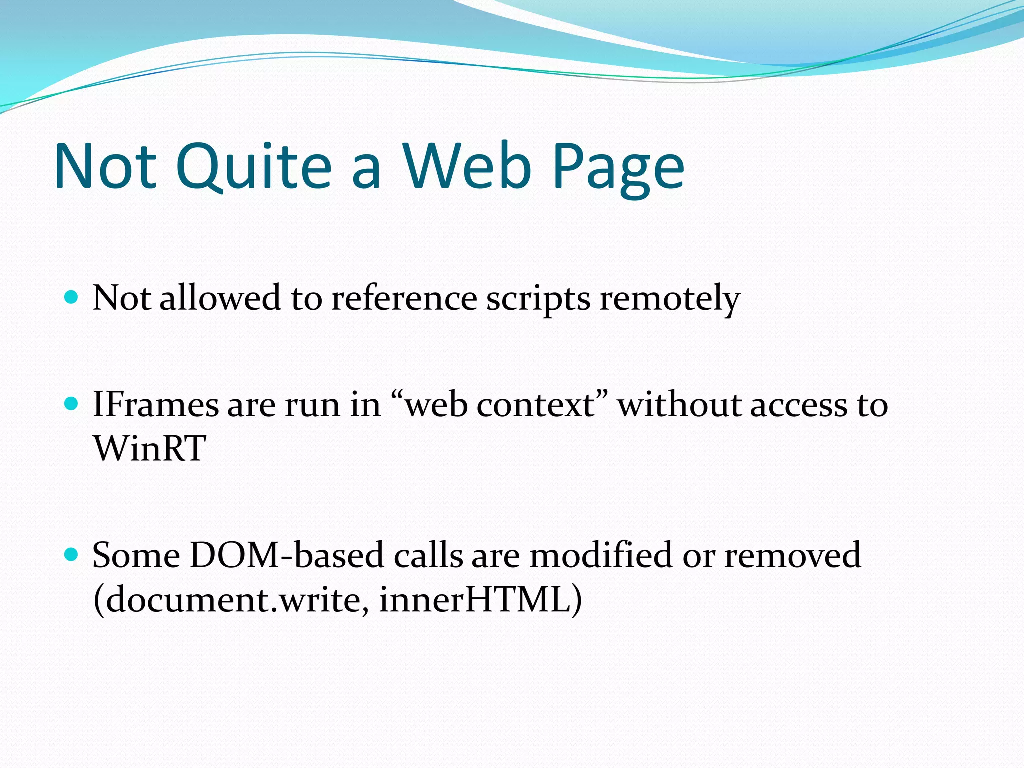Windows 8 Programming With Html And Java Script Ppt 4927