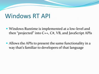 Windows 8 programming with html and java script | PPT