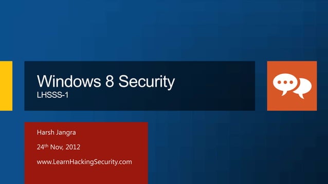 Windows 8 security eCore | PPT