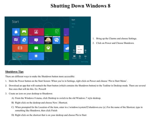 Windows 8 Tutorial | PDF | Operating Systems | Computer Software and Applications