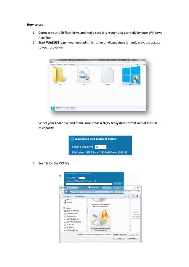 Windows 8 usb installer maker | PDF
