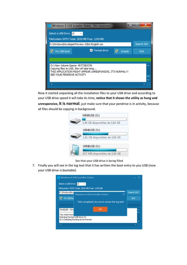 Windows 8 usb installer maker | PDF