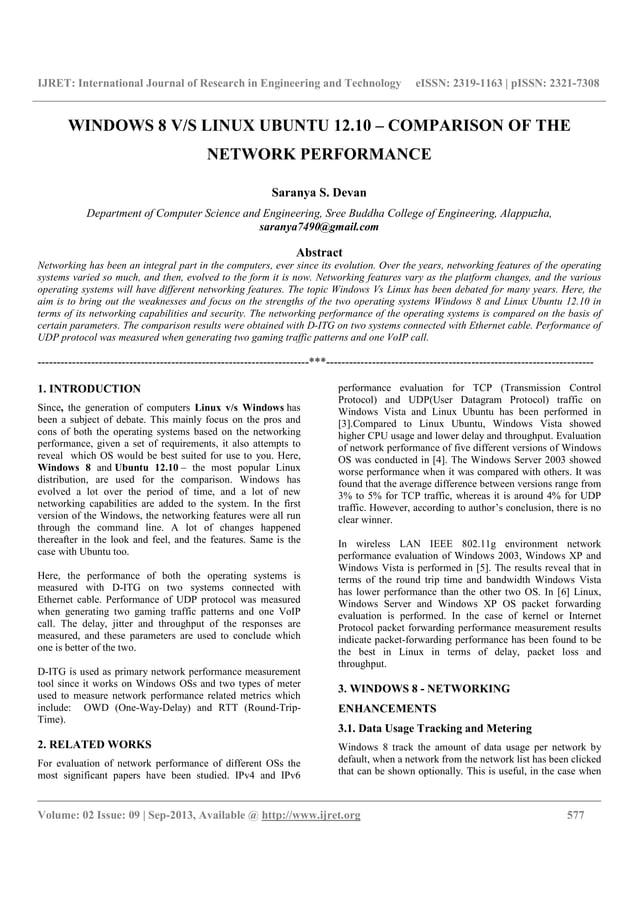 Windows 8 vs linux ubuntu 12.10 – comparison of the | PDF | Operating ...