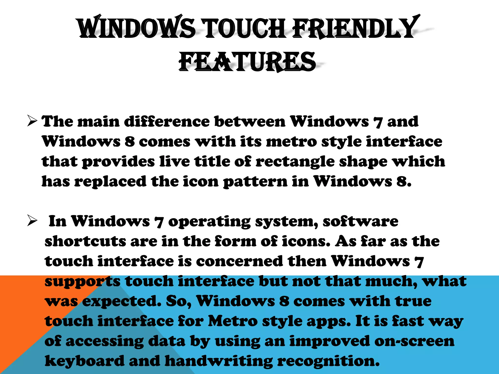 Windows8 vs windows7 (2) | PPT