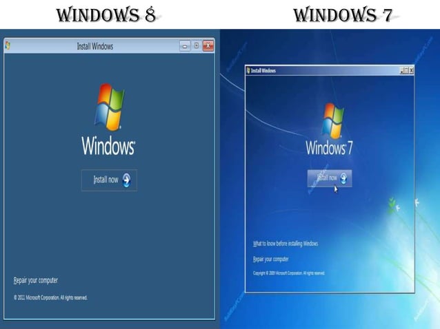 Windows8 vs windows7 (2) | PPT