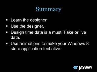Windows 8 xaml based metro apps with visual studio | PPTX