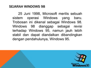 Windows 98 | PPTX