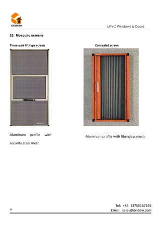 Windows and doors oridow | PDF