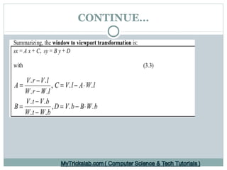Windows and viewport | PPT