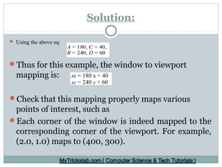 Windows and viewport | PPT