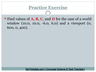 Windows and viewport | PPT