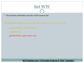 Windows and viewport | PPT