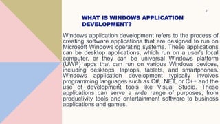 windows application development company | PPT