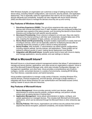 Windows Autopilot & Microsoft Intune_ Key Features, Benefits, and ...