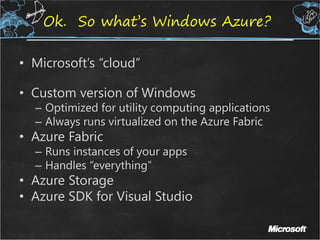 Windows Azure | PPTX