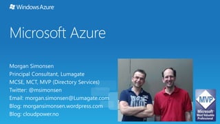 Microsoft Azure Introduction | PPT
