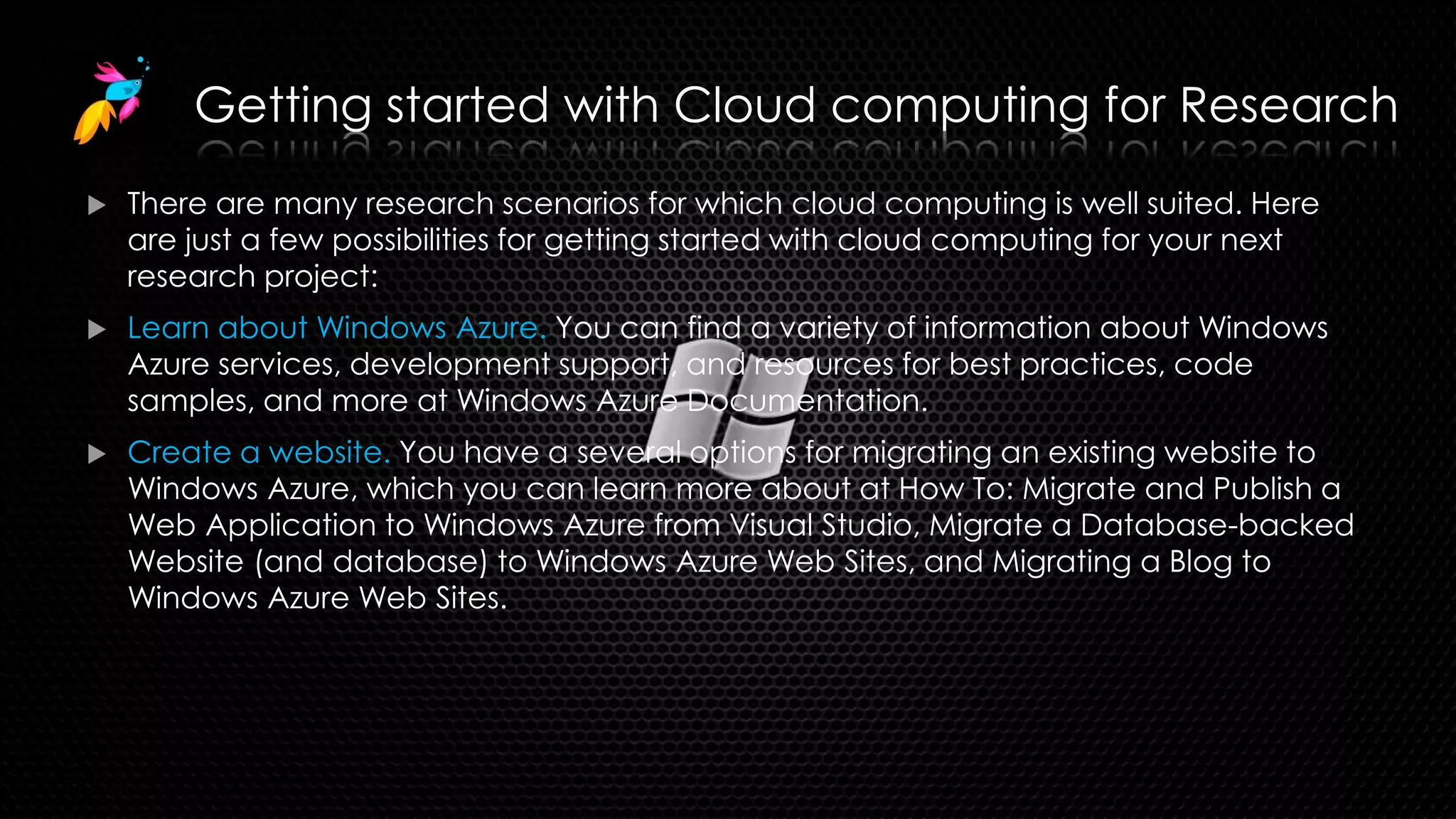 Introduction of Windows azure and overview | PPTX