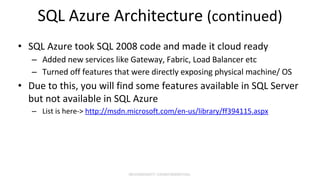 Windows azure, 2009 | PDF