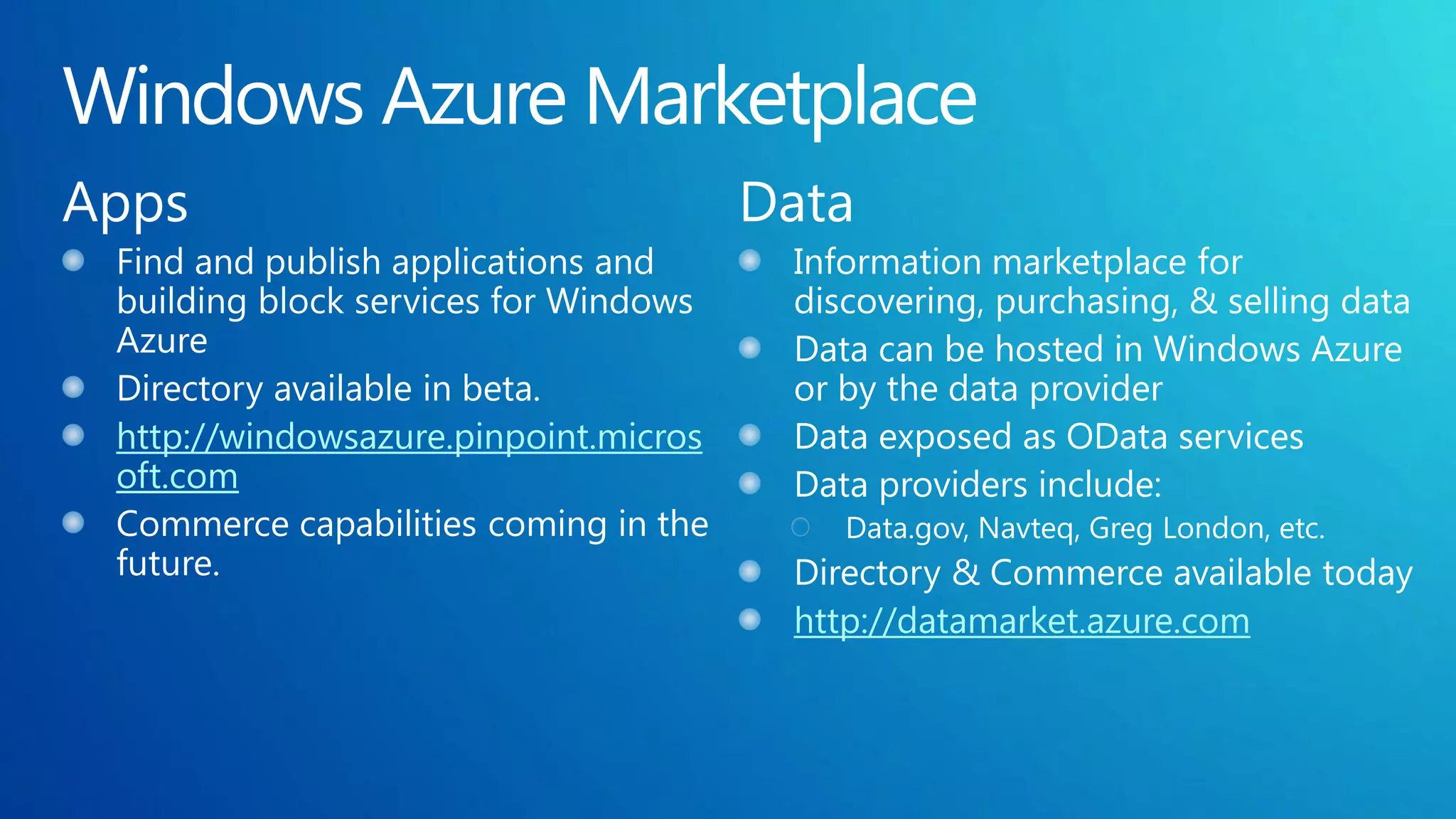 Windows Azure Platform - The Color of Cloud Computing | PDF