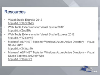 Windows Azure Active Directory: Identity Management in the Cloud | PPT