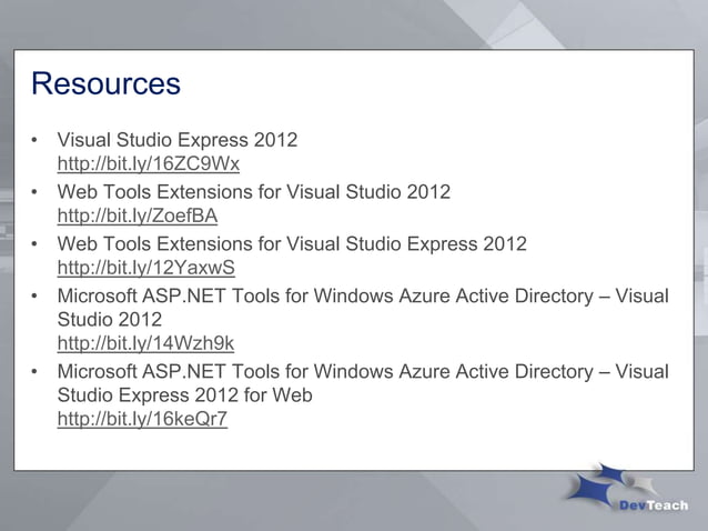 Windows Azure Active Directory Identity Management In The Cloud Ppt