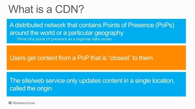 Windows Azure Content Delivery Network Windows Azure Content Delivery Network