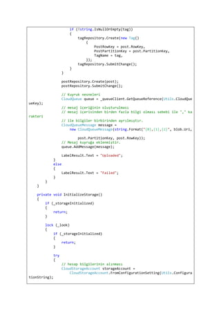 Windows Azure ile Cloud Computing Uygulamaları - 8 | PDF