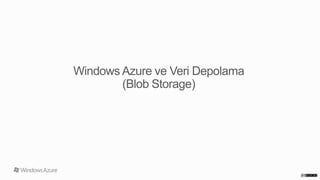 Windows Azure ile Cloud Computing Uygulamaları – Bölüm 8 | PPT