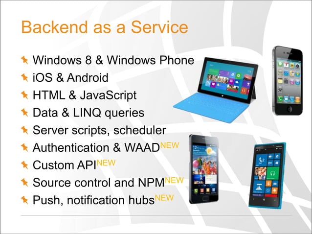 Windows Azure Mobile Services Ppt