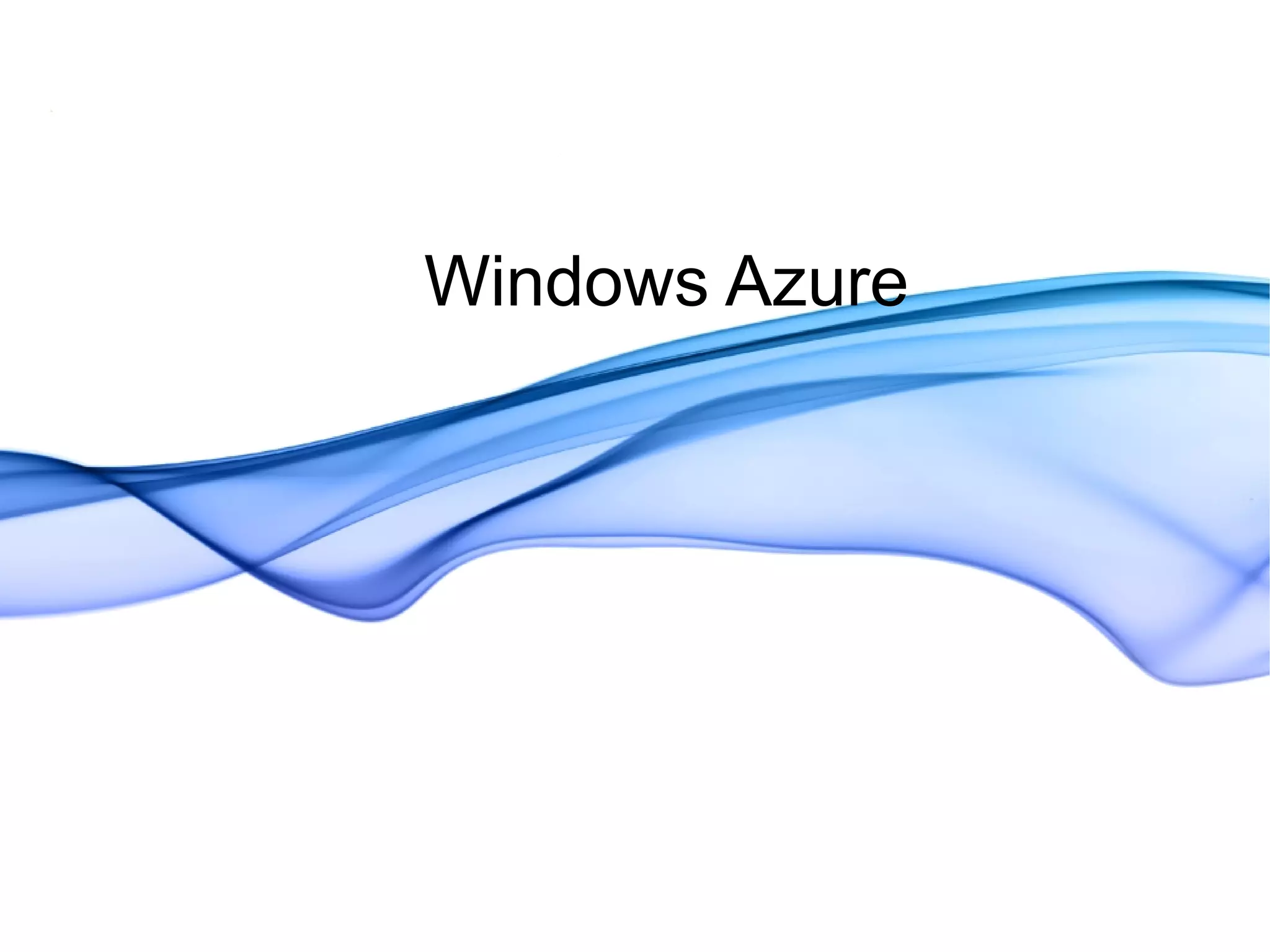 Introduction to Windows Azure | PDF | Cloud Computing | Internet