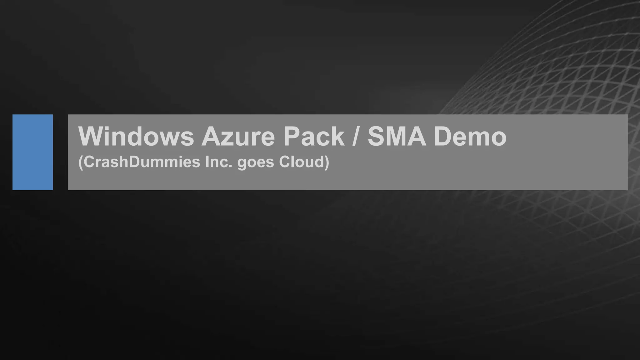 Introduction into Windows Azure Pack and Service Management Automation ...