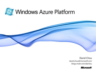 Windows Azure Platform | PPT