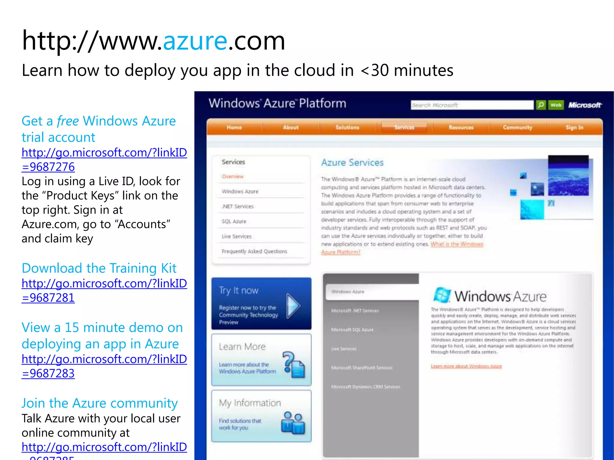 What is Windows Azure Platform | PPT
