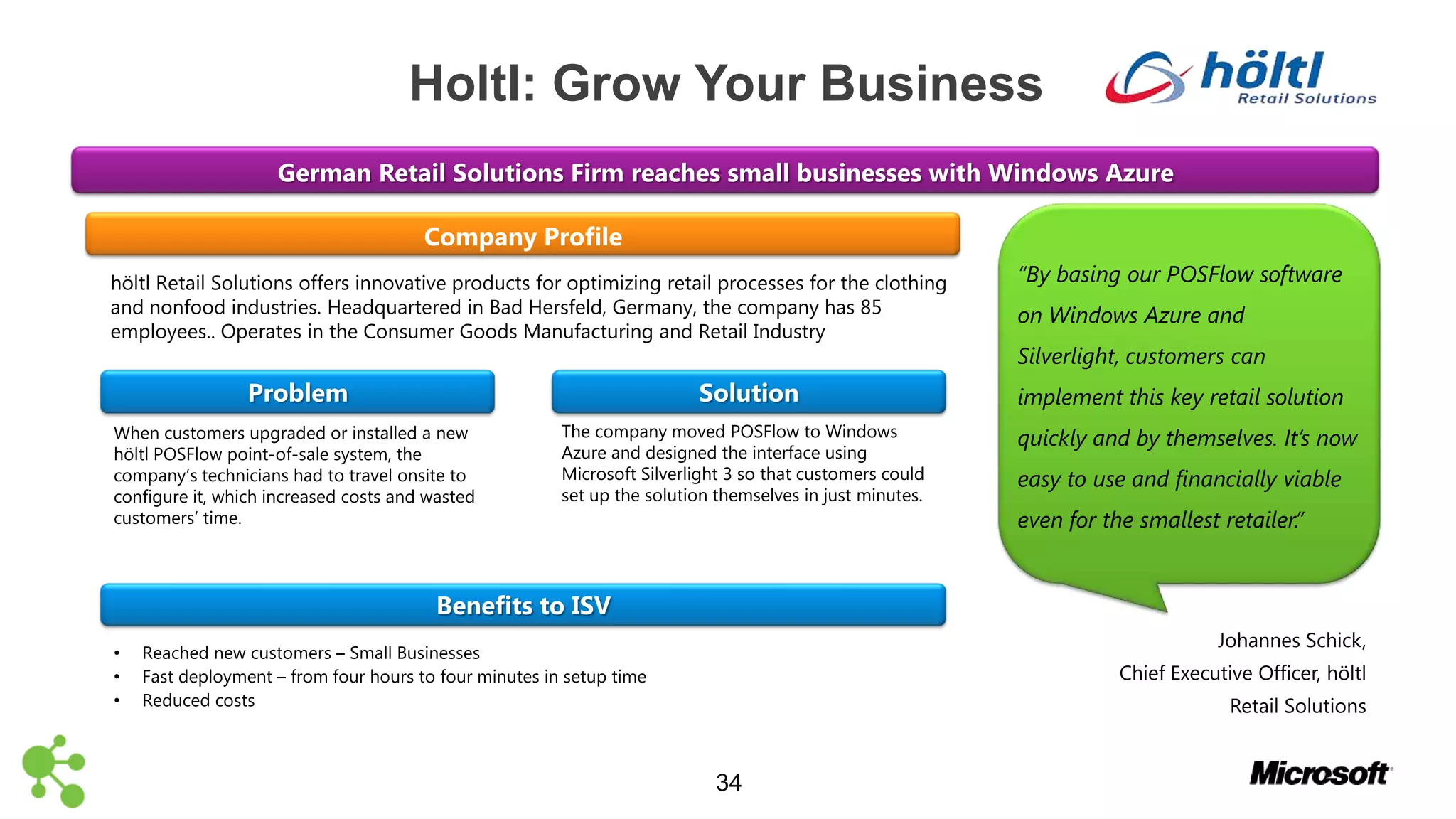 Windows azure platform_business_overview | PPTX | Cloud Computing | Internet