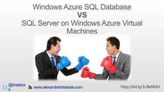 Windows azure sql database & your data | PPT