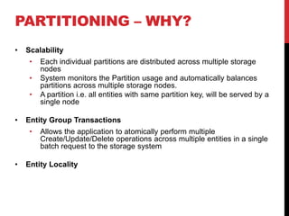 Windows azure table storage – deep dive | PPTX