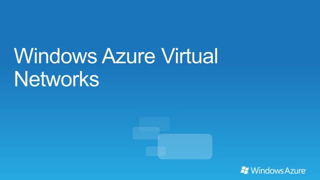 Windows Azure Virtual Machines | PPTX
