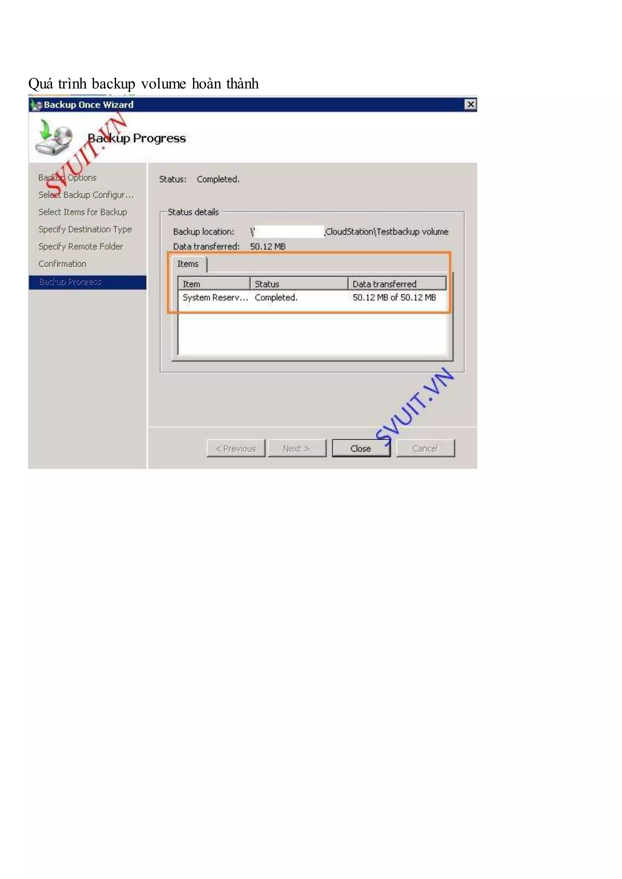 Windows backup server 2008 part 1 | PDF