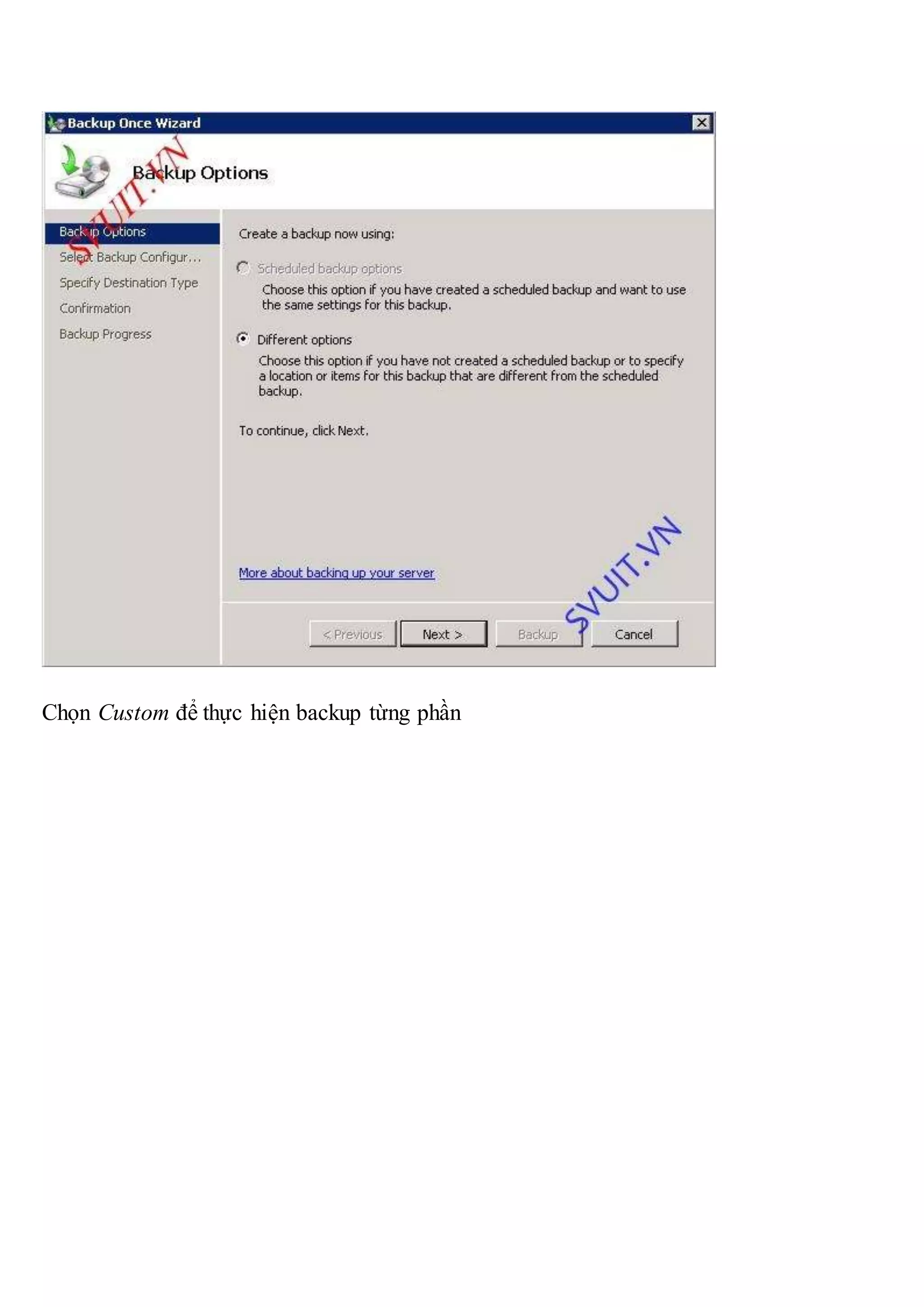 Windows backup server 2008 part 1 | PDF
