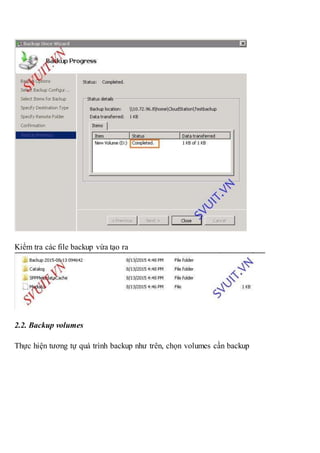 Windows backup server 2008 part 1 | PDF